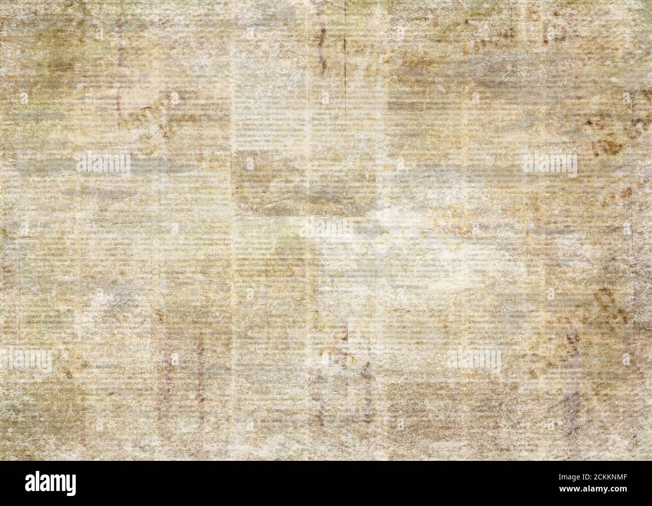 Newspaper old ancient grunge collage horizontal textured background ...