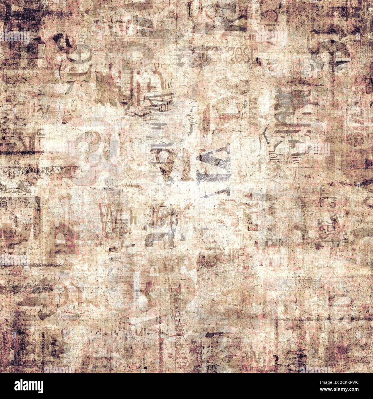 Old grunge newspaper paper textured square background. Vintage ...