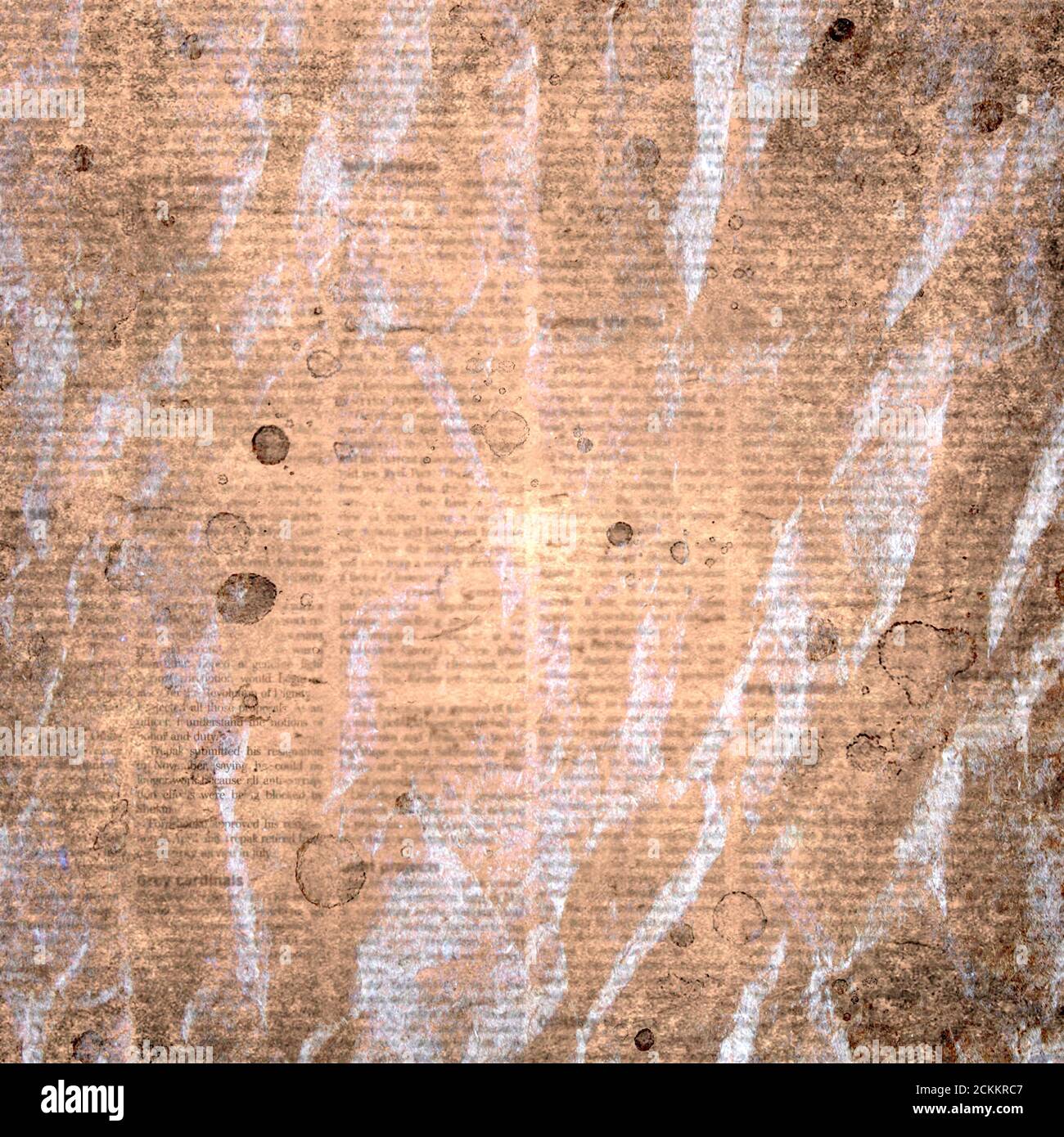 Old crumpled stained grunge recycled square newspaper paper texture ...