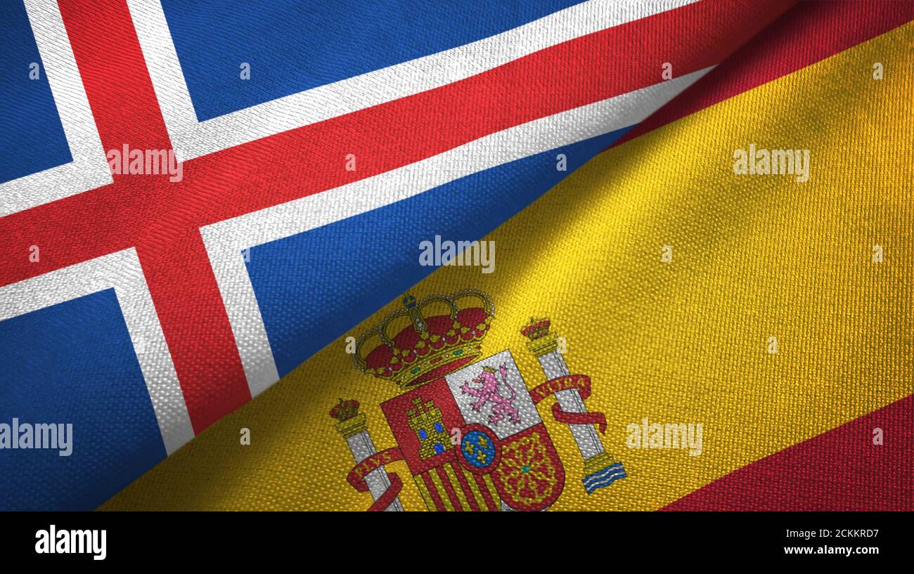 Spain iceland flag hi-res stock photography and images - Alamy