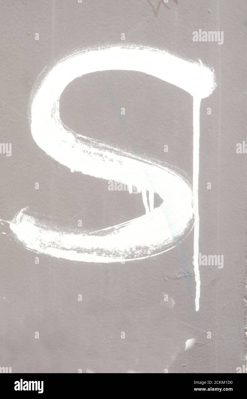 Found old, faded, worn alpha numeric individual characters A to Z , 0 ...