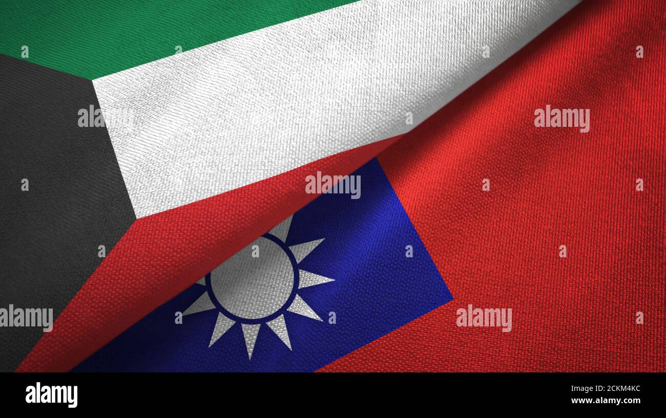 Kuwait taiwan flag hi-res stock photography and images - Alamy