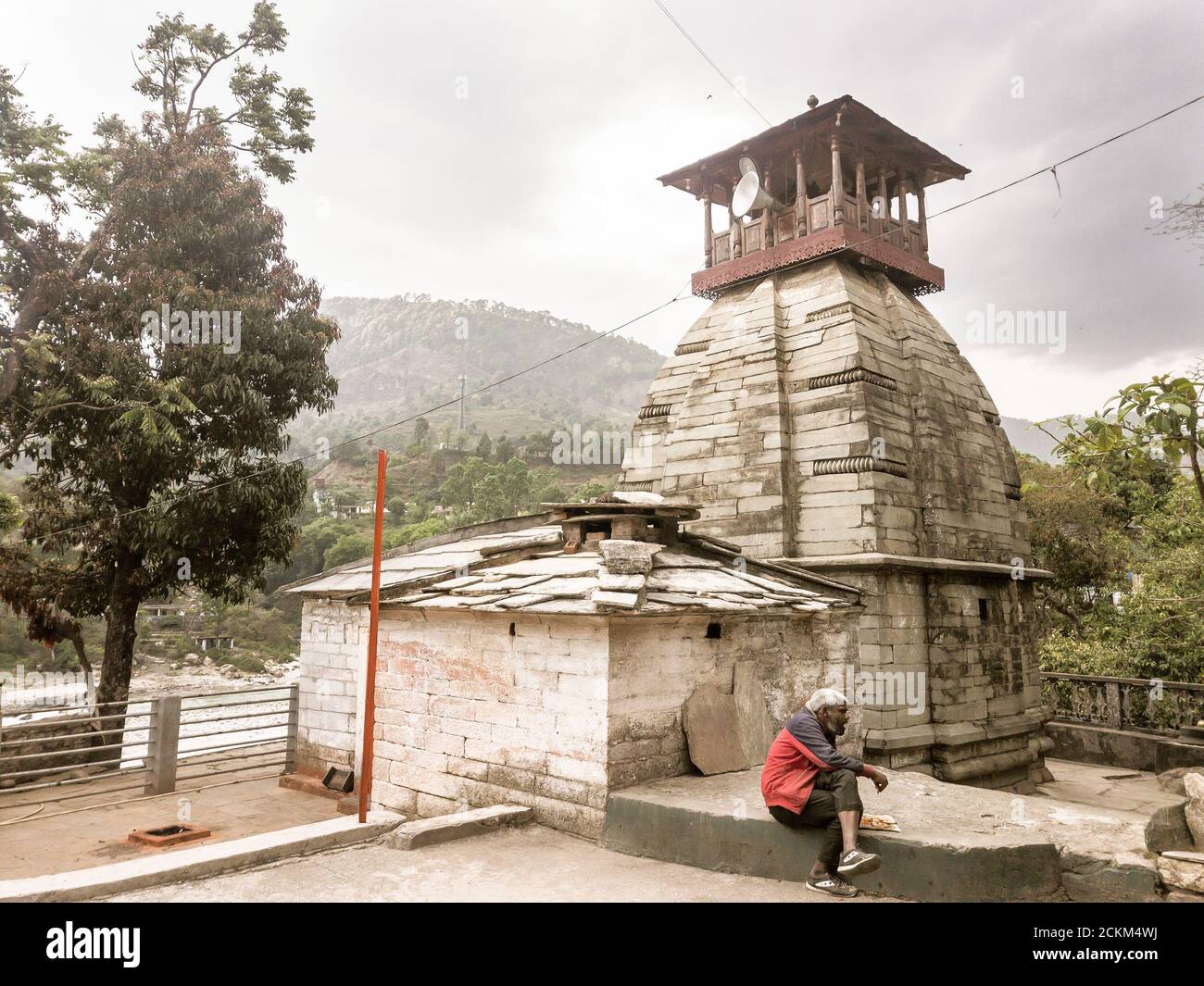 An ancient temple in a Himalayan village Stock Photo - Alamy