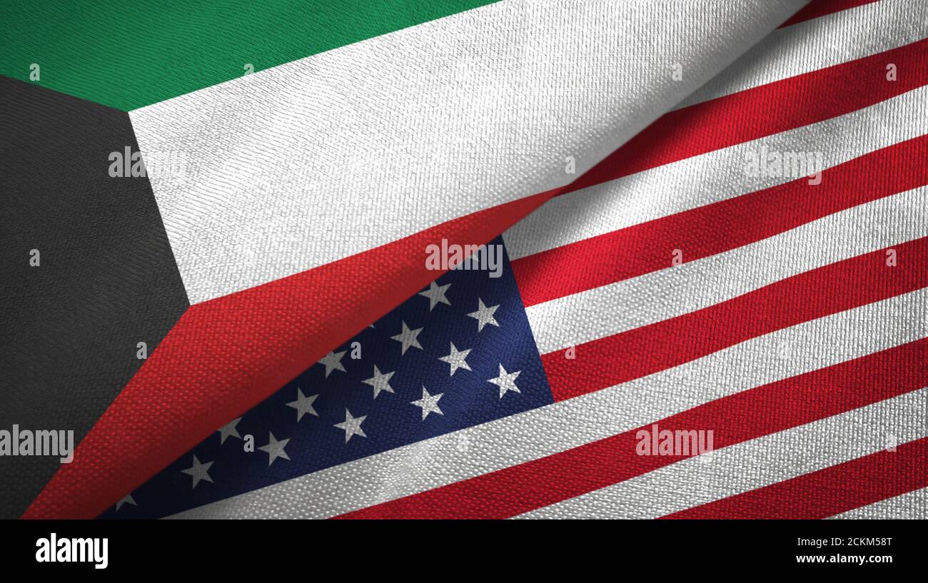 Kuwait usa flag hi-res stock photography and images - Alamy