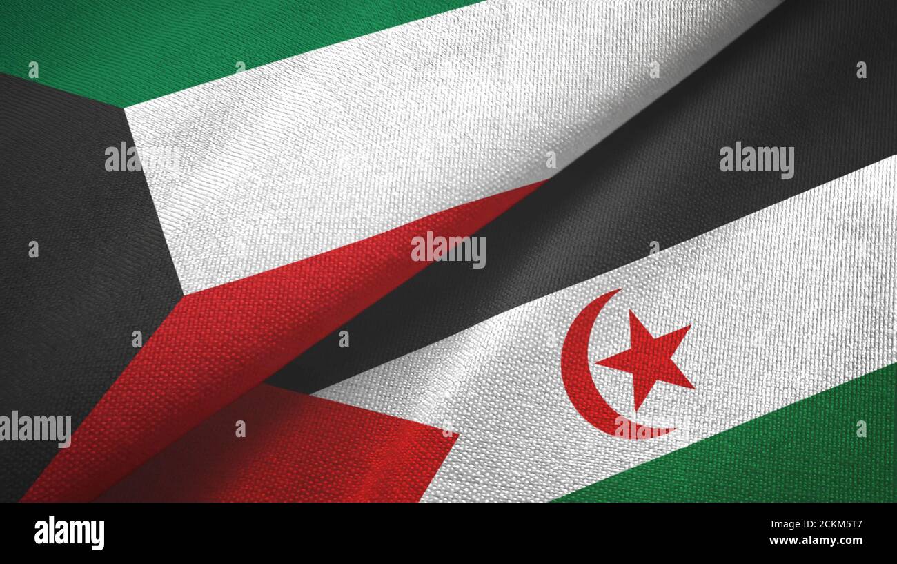 Kuwait western sahara flag hi-res stock photography and images - Alamy