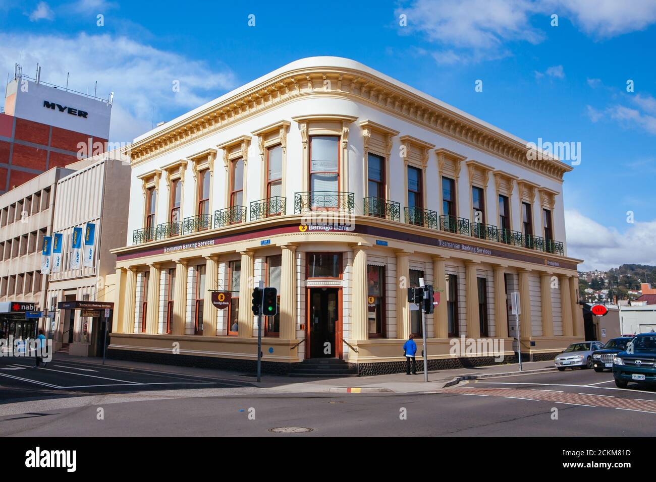 Buildings in Launceston CBD in Tasmania Australia Stock Photo - Alamy