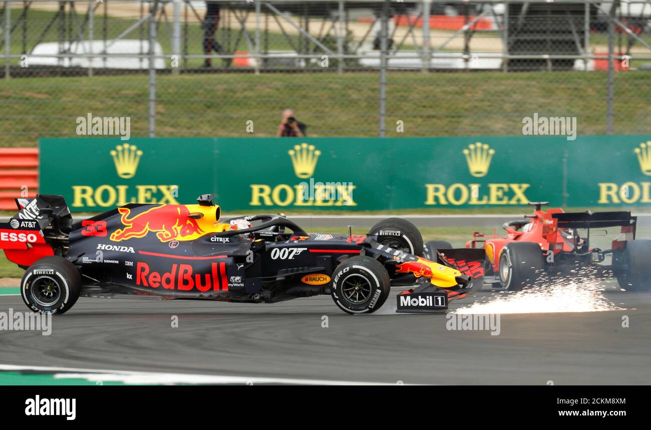 Verstappen silverstone crash hi-res stock photography and images - Alamy