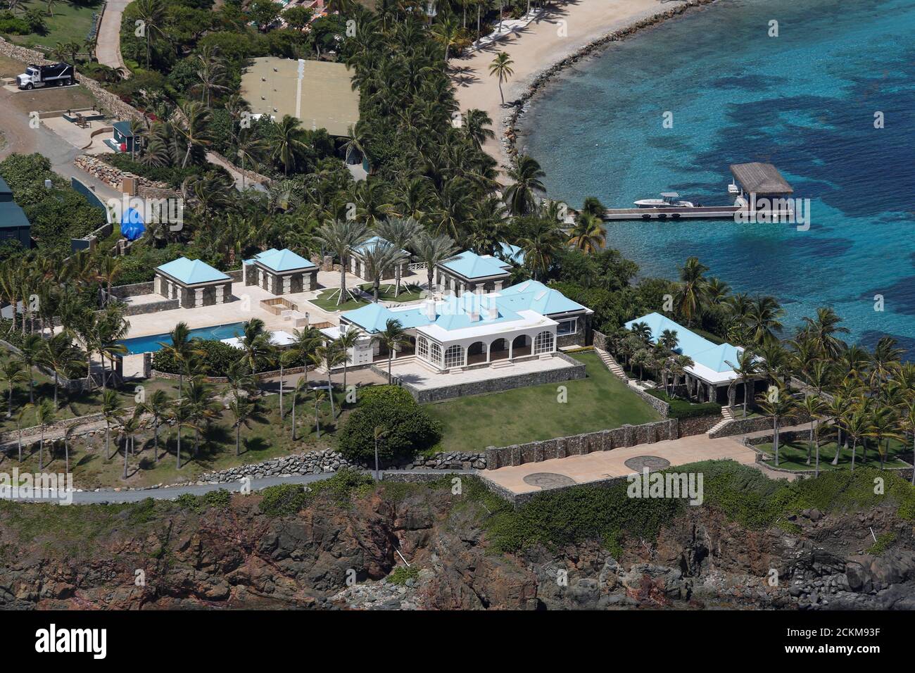 Jeffrey epstein island hi-res stock photography and images - Alamy