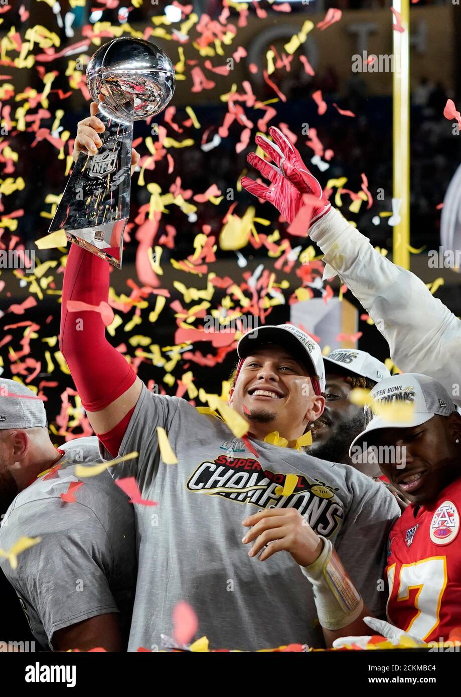 Patrick Mahomes Trophy High Resolution Stock Photography and Images - Alamy