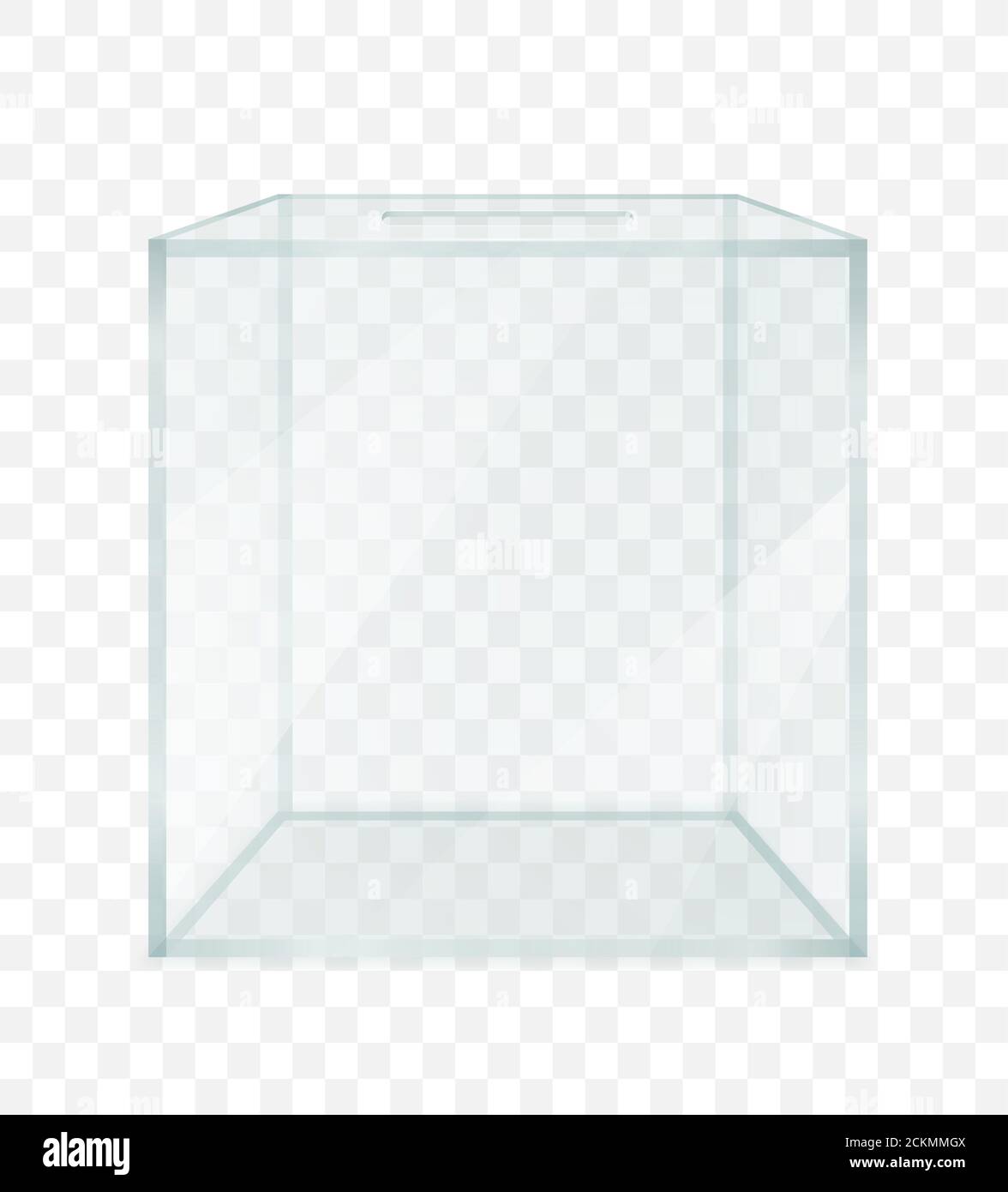 glass ballot box for election voting vector illustration isolated on ...