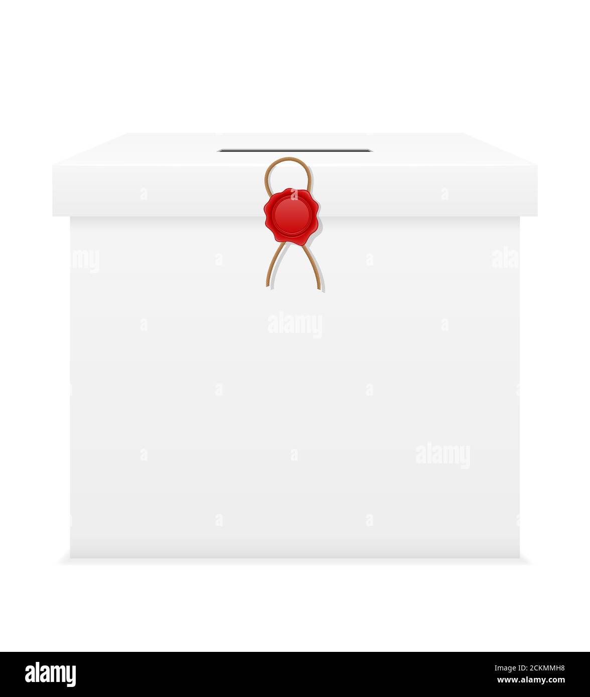 ballot box for election voting vector illustration isolated on white ...