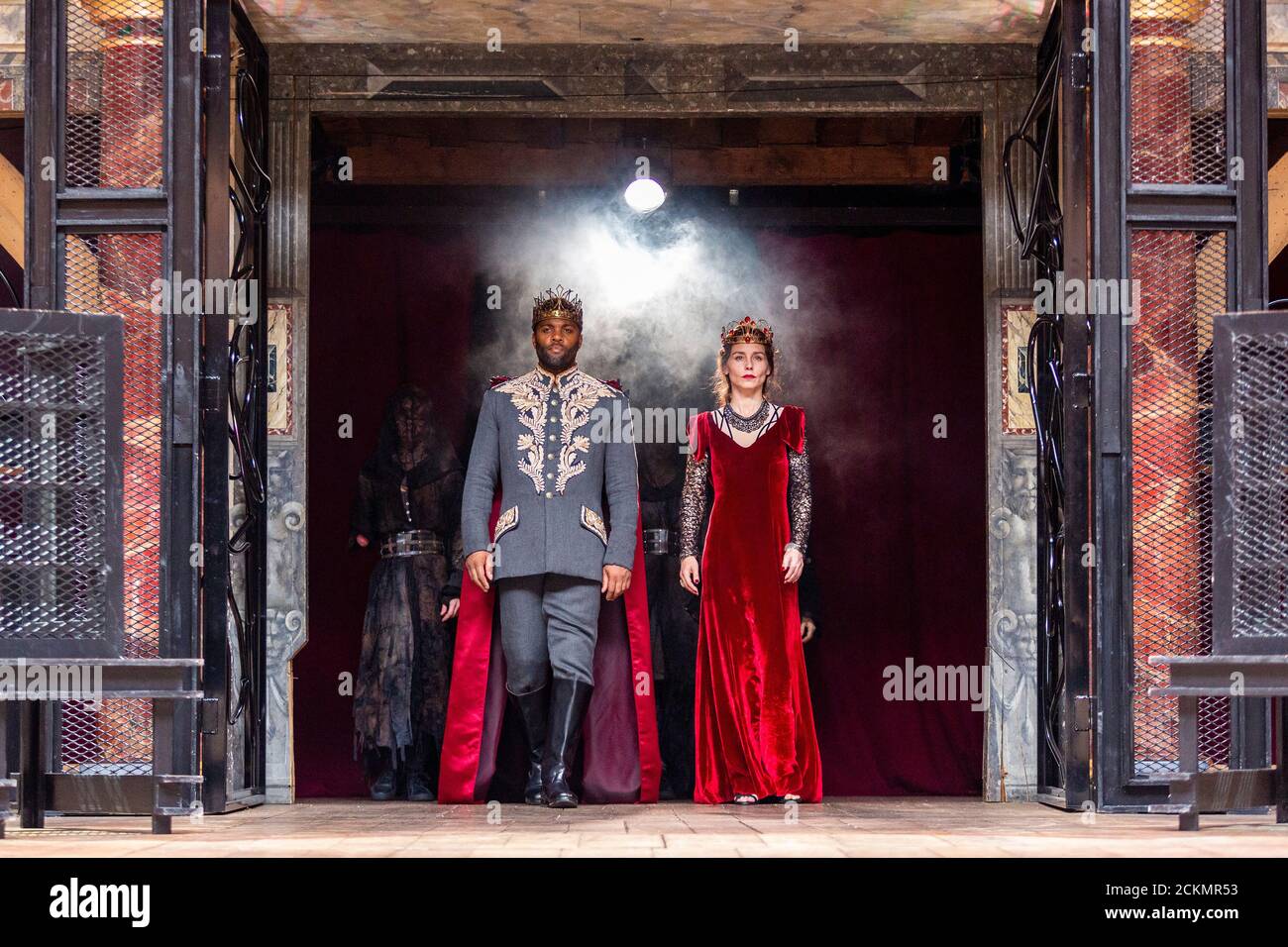 London, UK. 22 June 2016. Pictured: Ray Fearon (Macbeth) and Tara ...