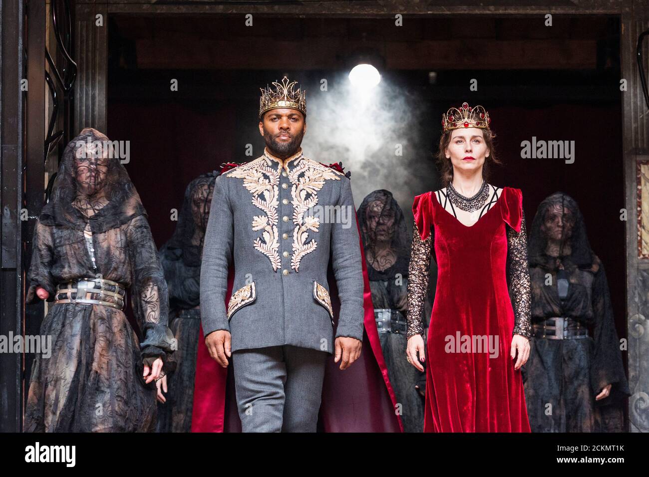 London, UK. 22 June 2016. Pictured: Ray Fearon (Macbeth) and Tara ...