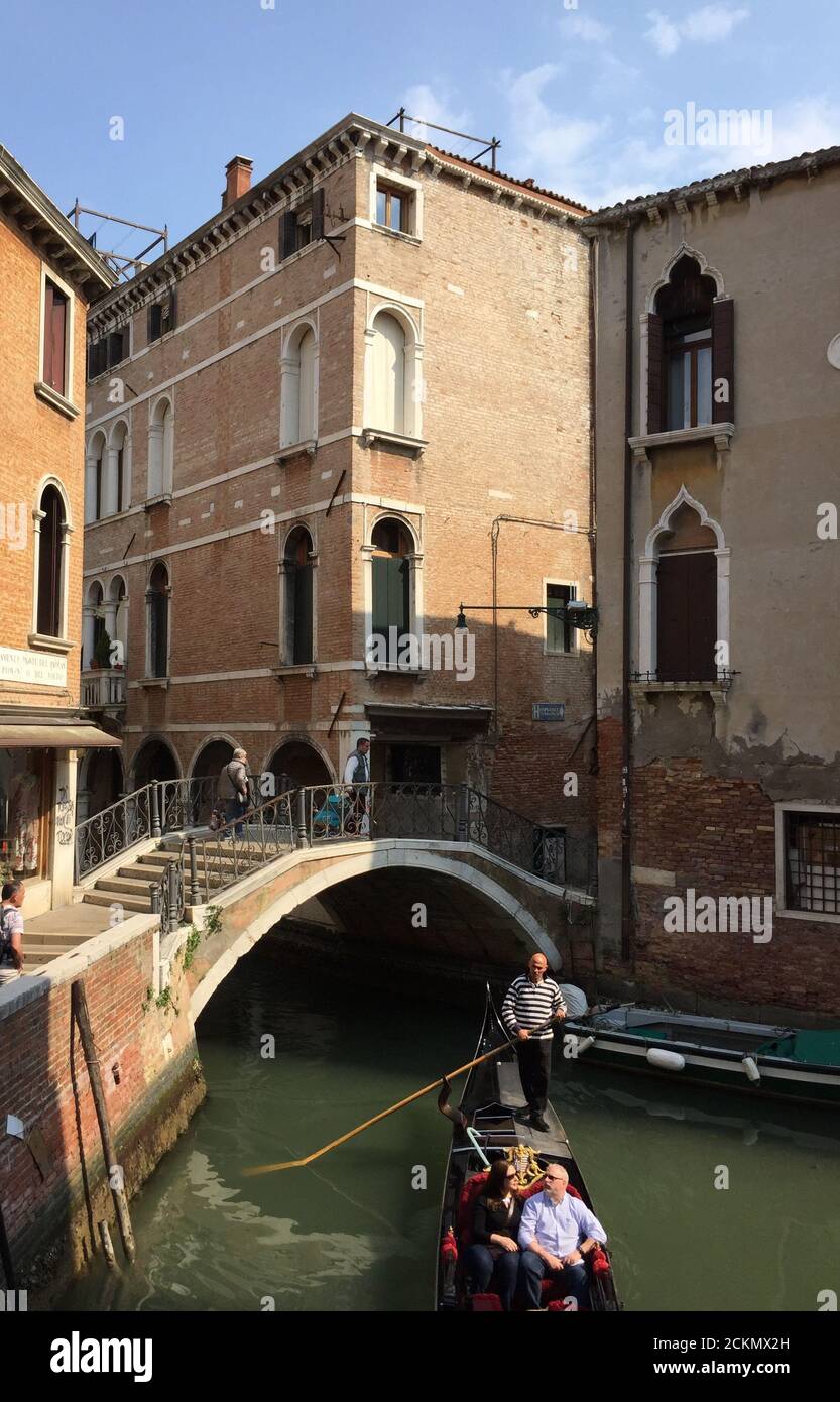 A backwater canal in Venice, Italy Stock Photo - Alamy