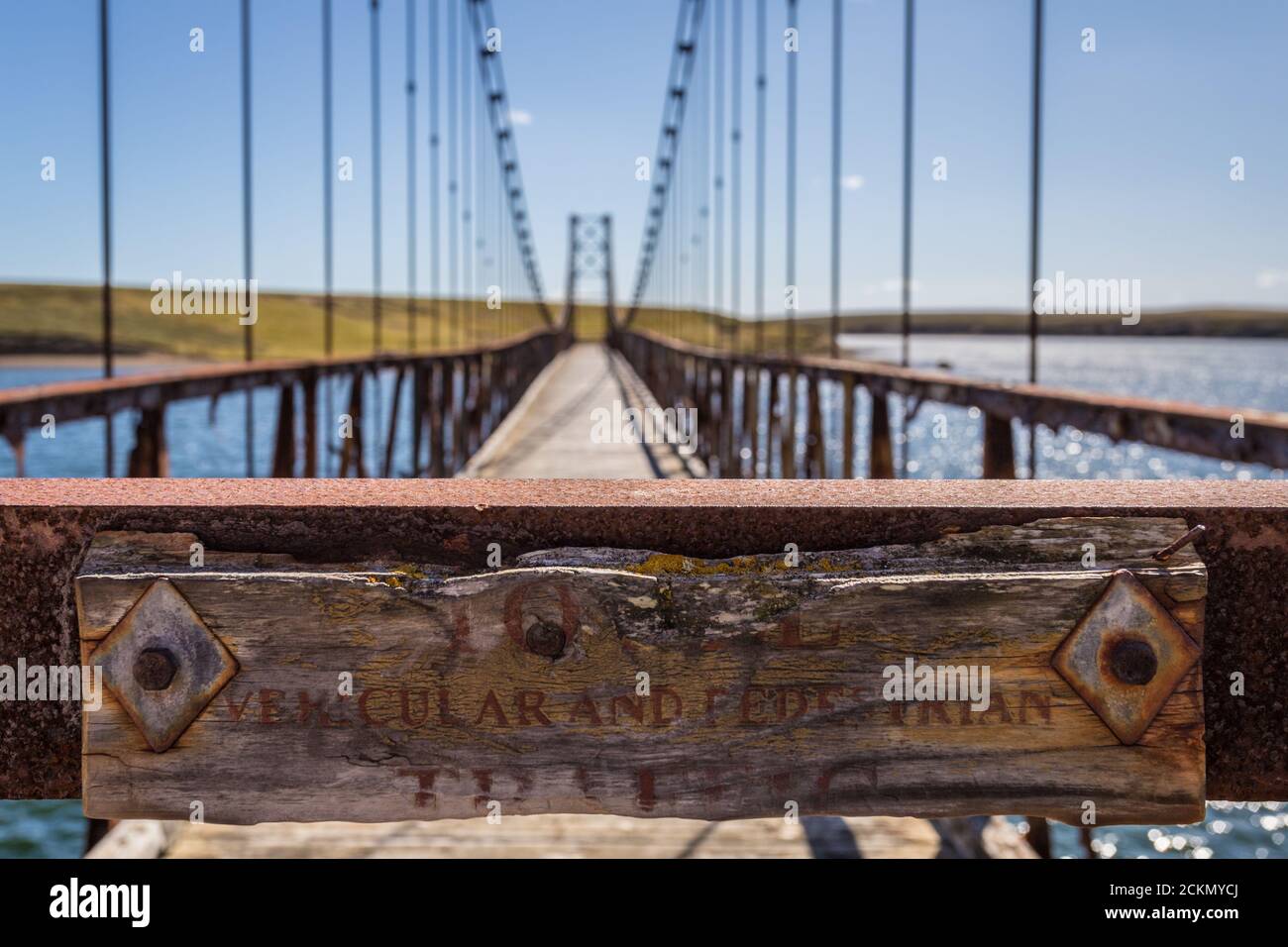 old suspension bridge Stock Photo - Alamy