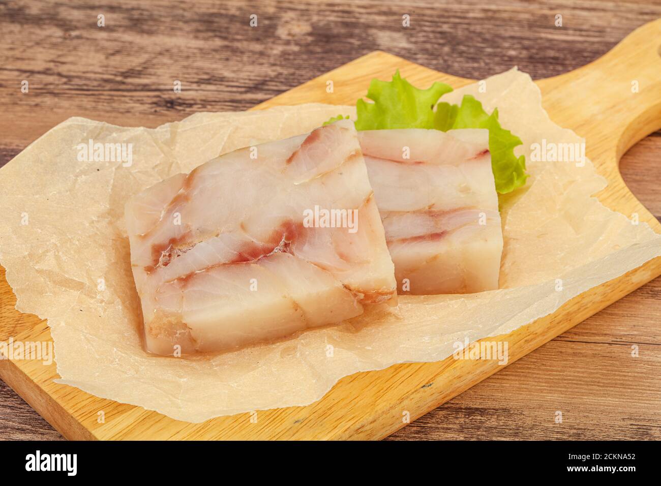 Raw dietary pollock fish fillet for cooking Stock Photo - Alamy