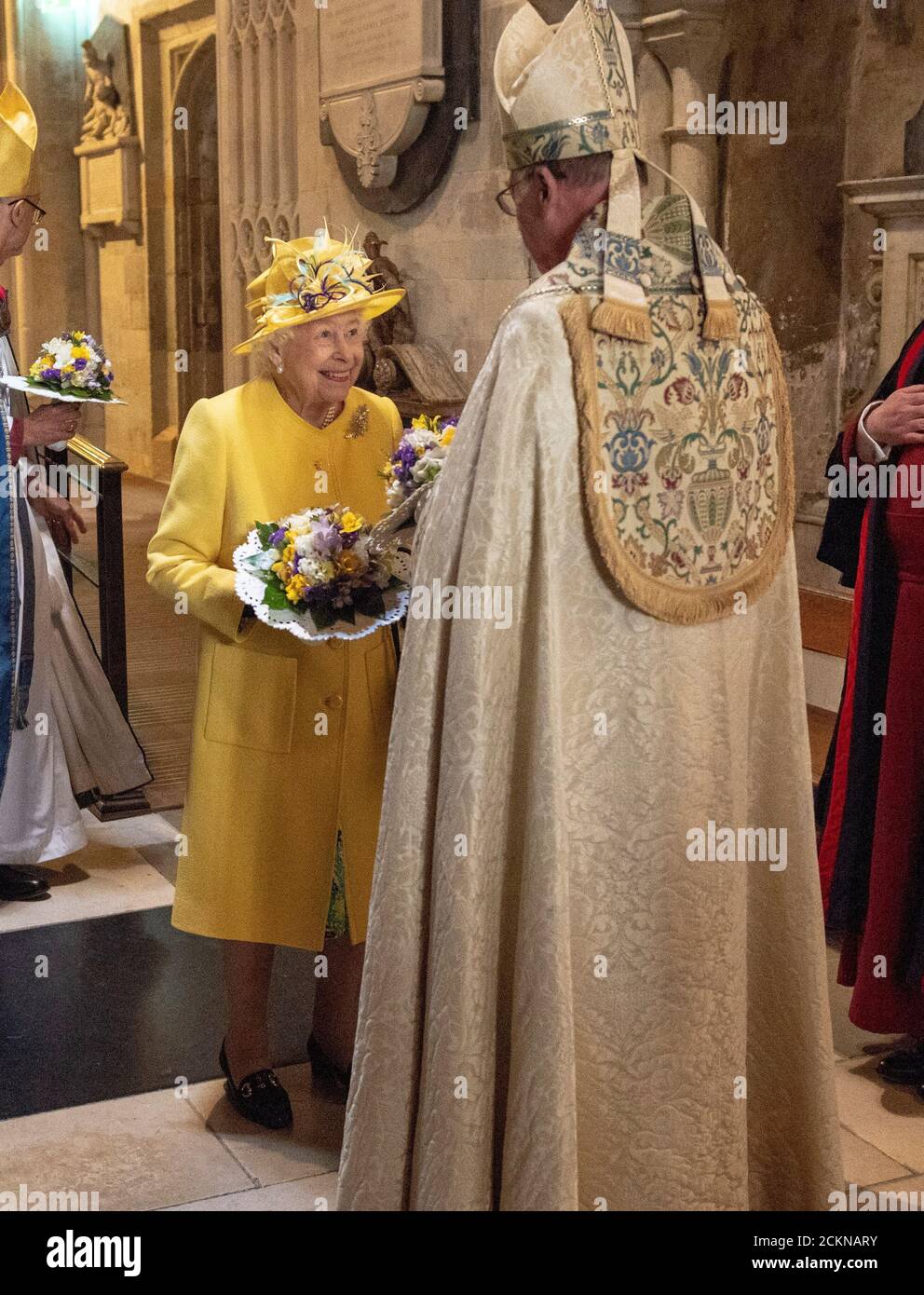 The dean of windsor right after the royal maundy service hi-res stock ...