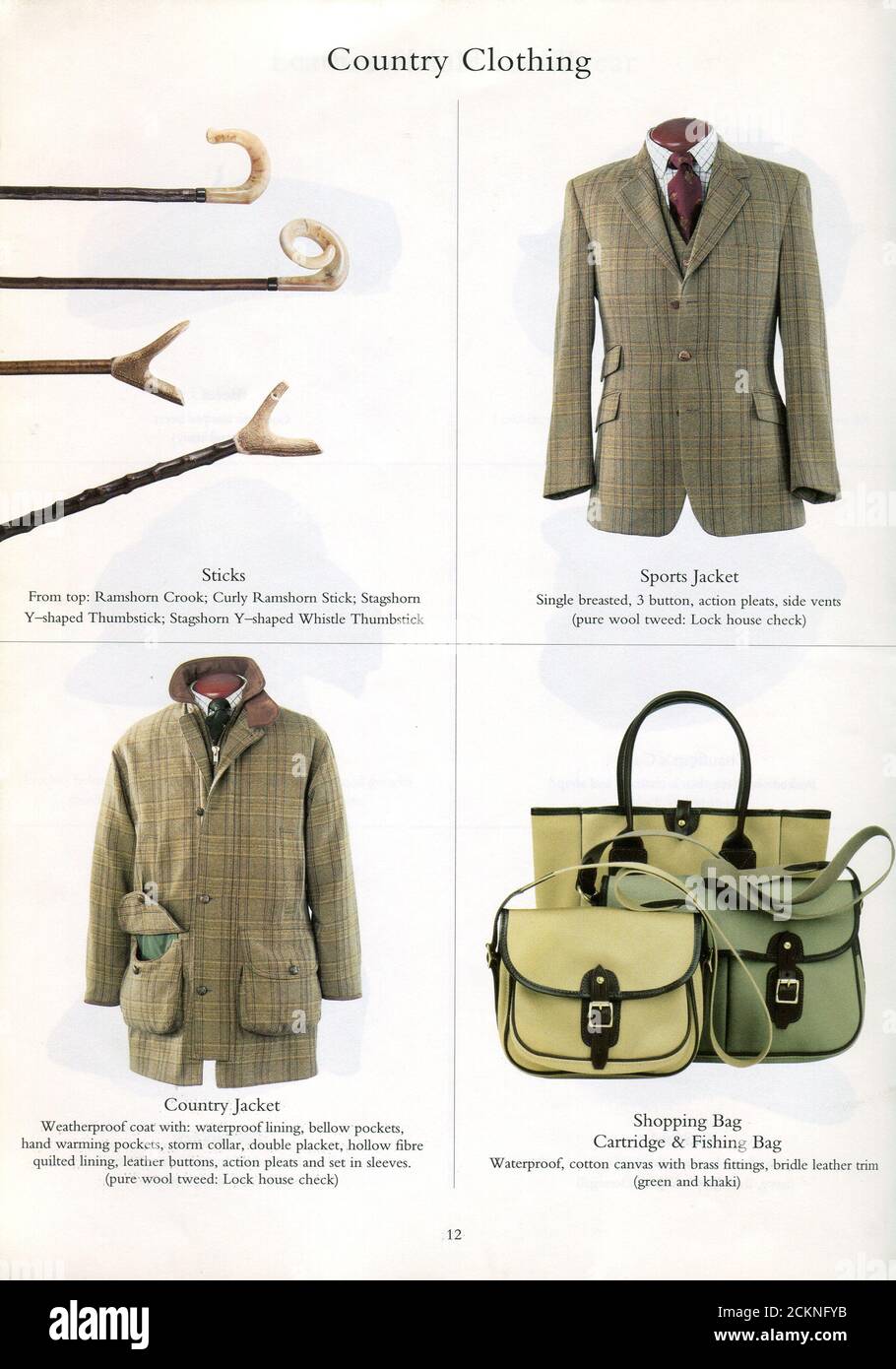 The inside of UK catalogue "James Lock & Co", october 2005 Stock Photo ...