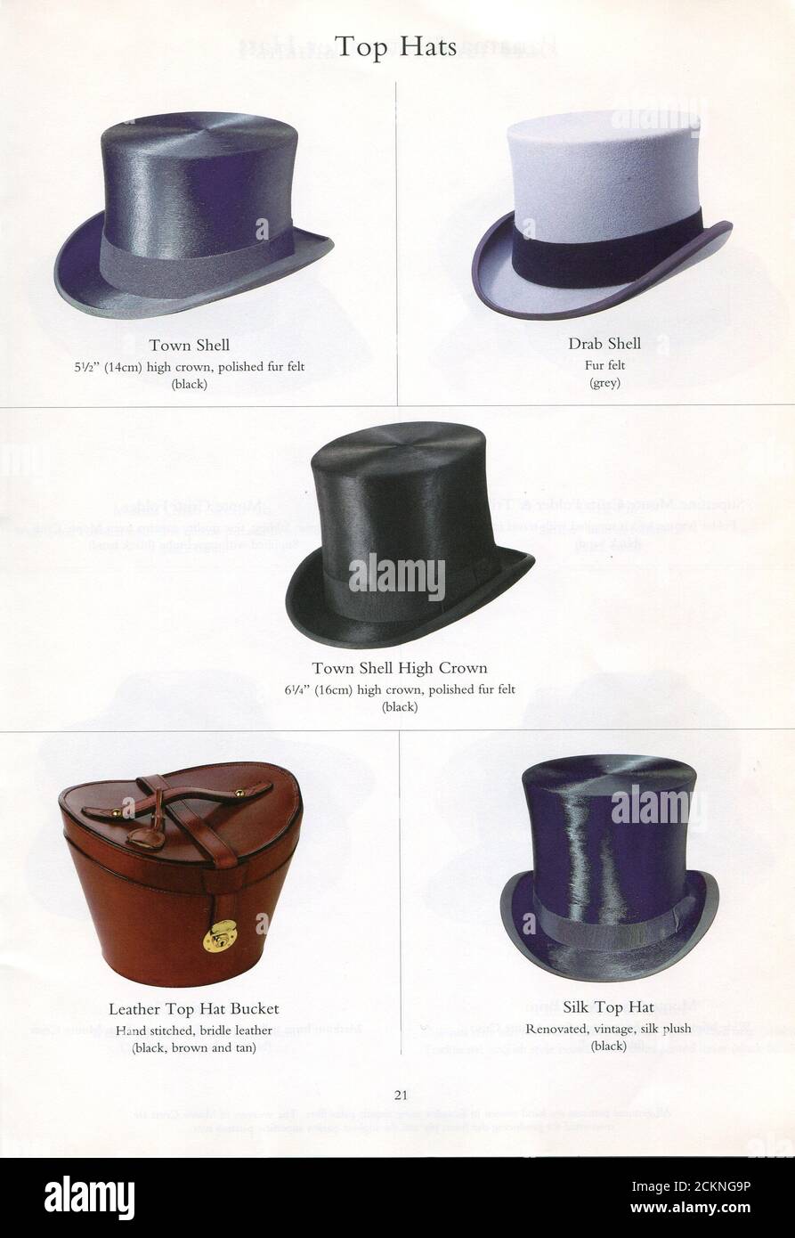 The inside of UK catalogue "James Lock & Co", october 2005 Stock Photo ...