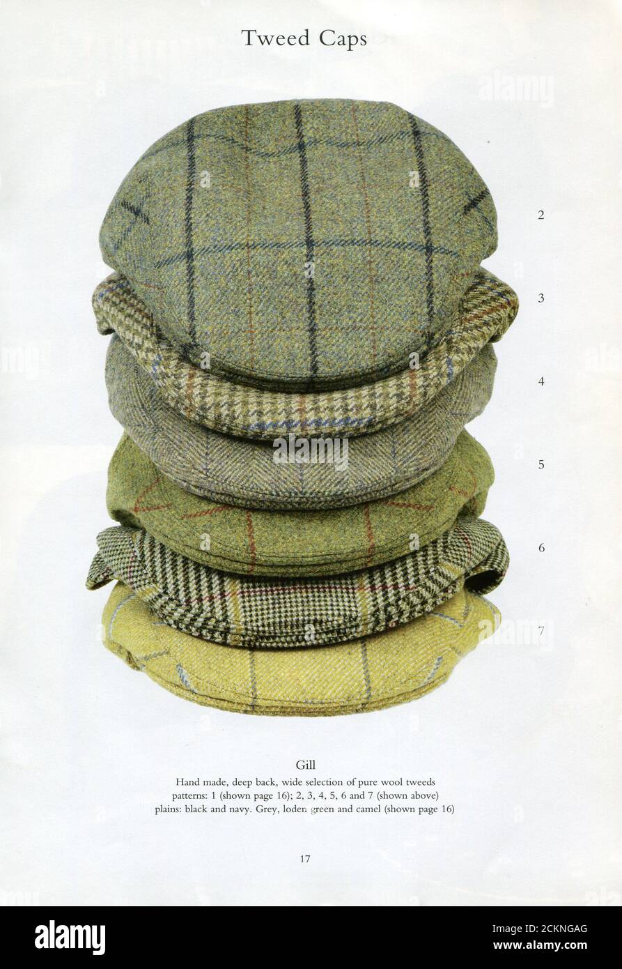 The inside of UK catalogue "James Lock & Co", october 2005 Stock Photo ...