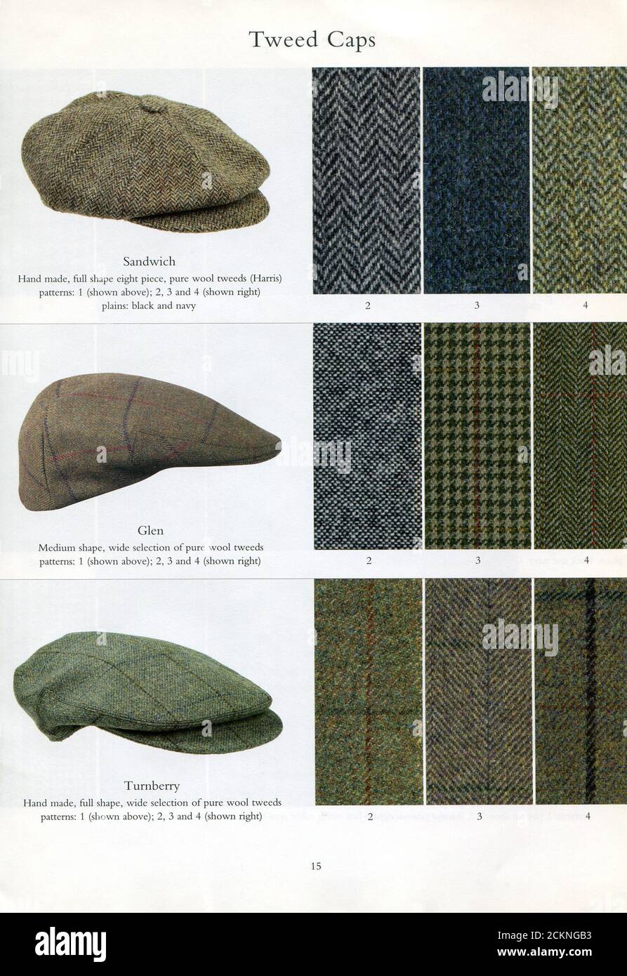 The inside of UK catalogue "James Lock & Co", october 2005 Stock Photo ...