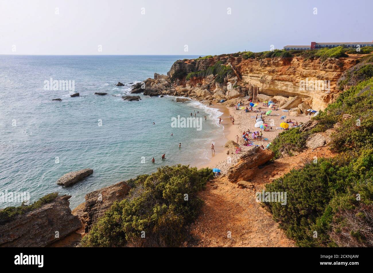 Calas de Roche. Beautiful, virgin coves near Conil de la Frontera in ...