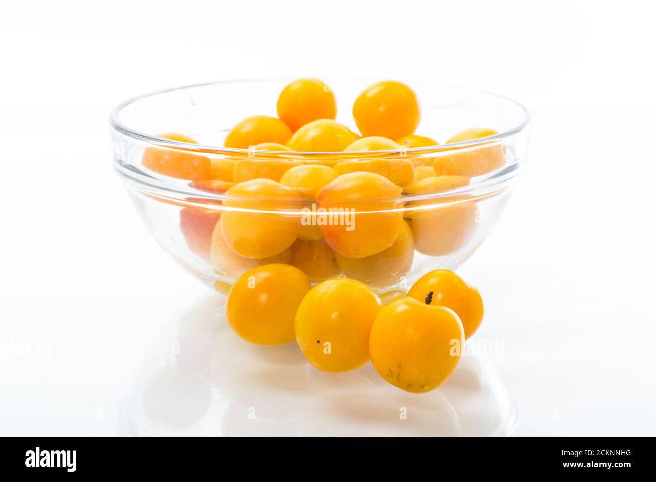 Cherry plums on white hi-res stock photography and images - Alamy