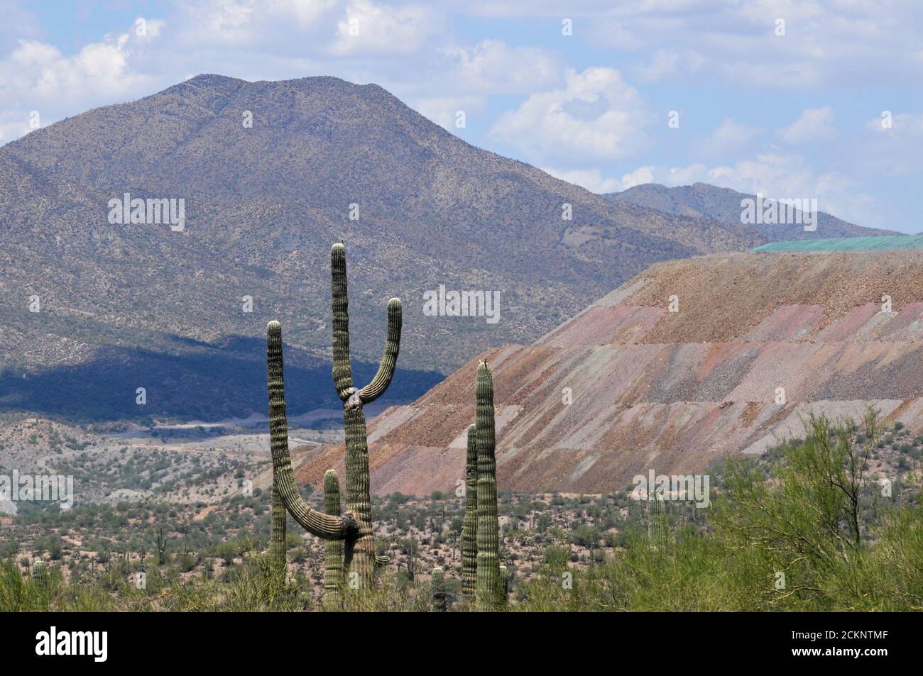 Copper mine, Ray Mine, Asarco Hayden Complex, Hayden, Arizona, USA ...