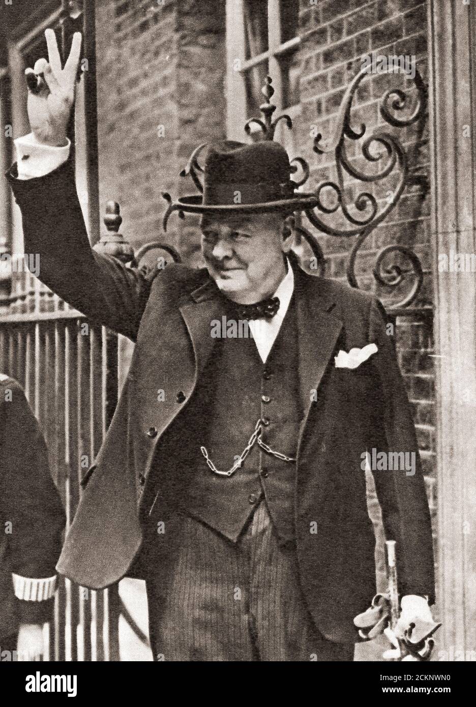Winston Churchill V Sign High Resolution Stock Photography and Images ...