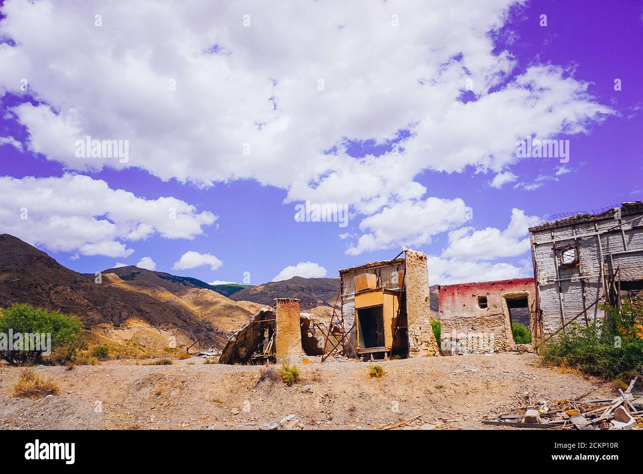 Abandoned rural area in a dry field during daylight Stock Photo - Alamy