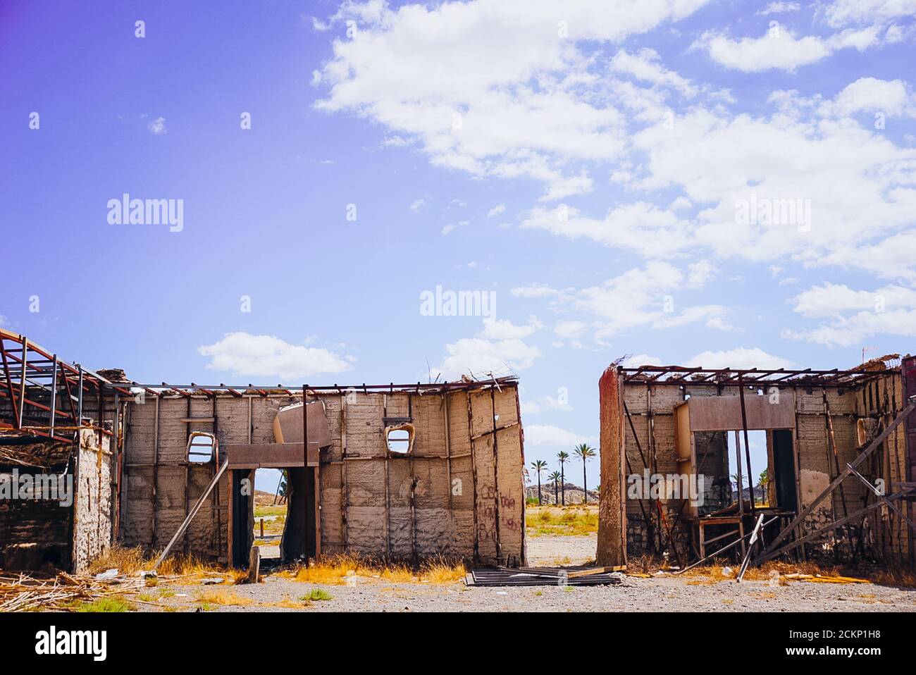Abandoned rural area in a dry field during daylight Stock Photo - Alamy