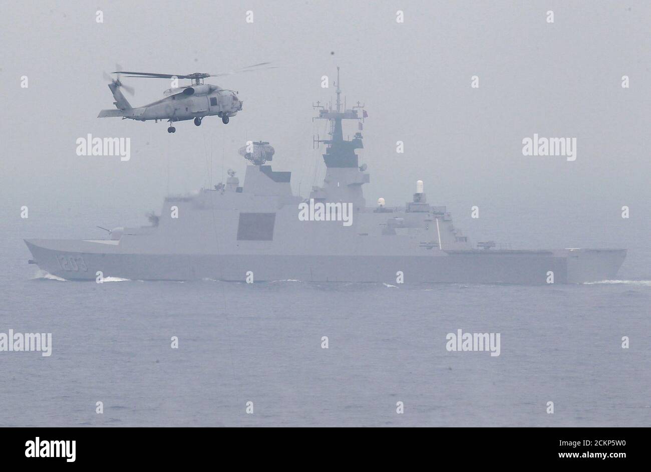 Naval frigate helicopter hi-res stock photography and images - Alamy