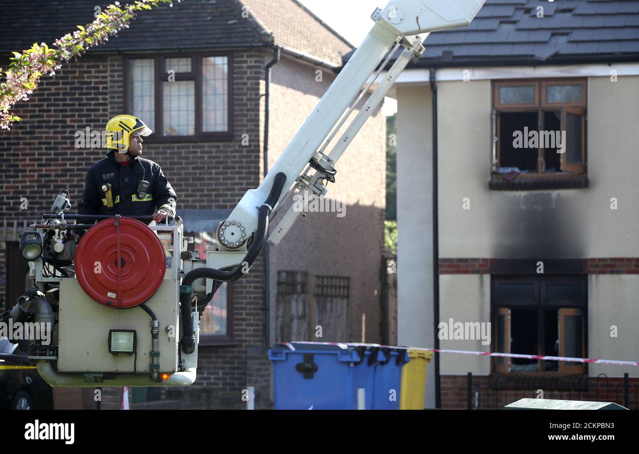 Firefighters care home hi-res stock photography and images - Alamy