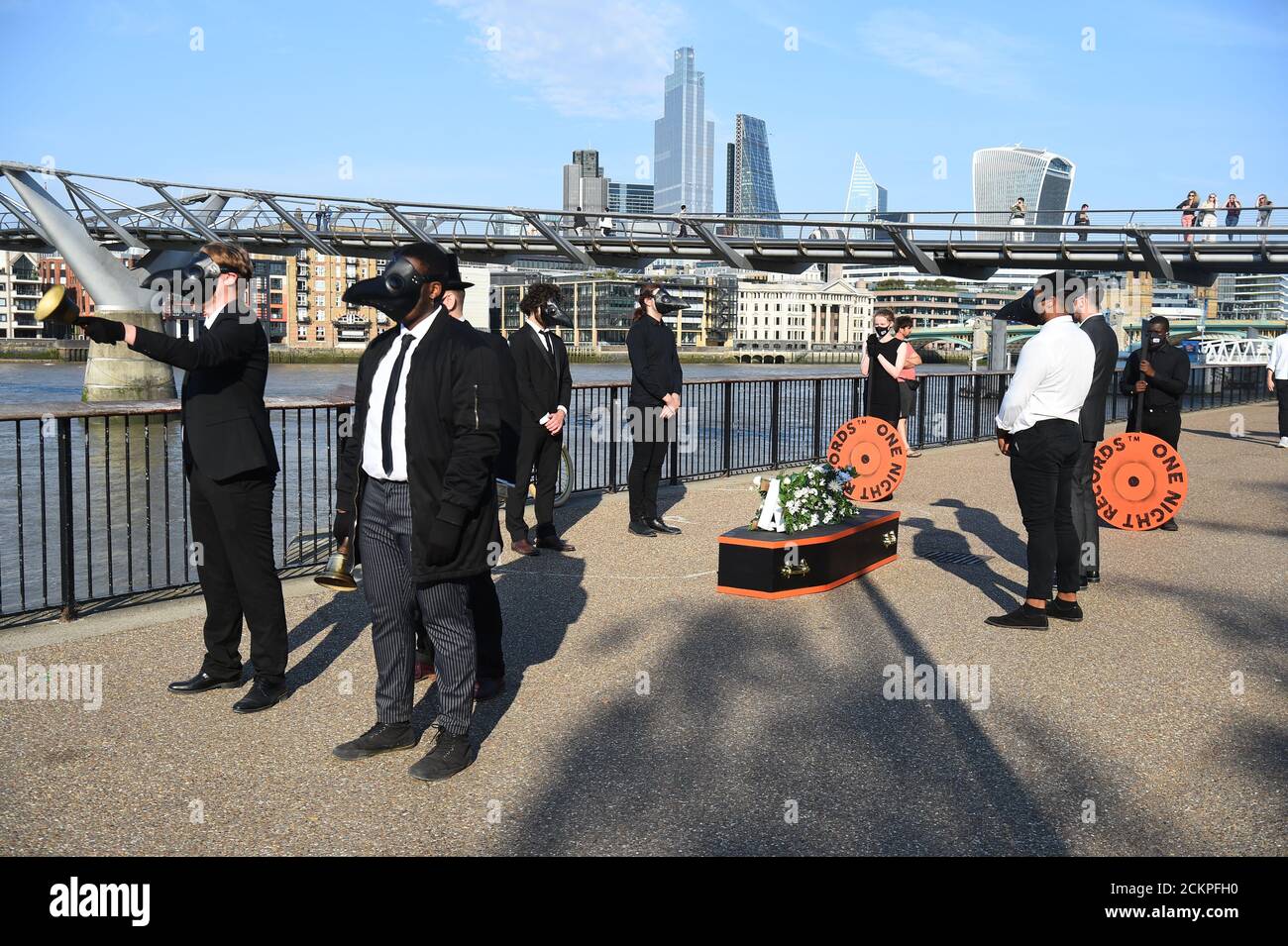A 'funeral procession for music' during the press preview of One Night ...