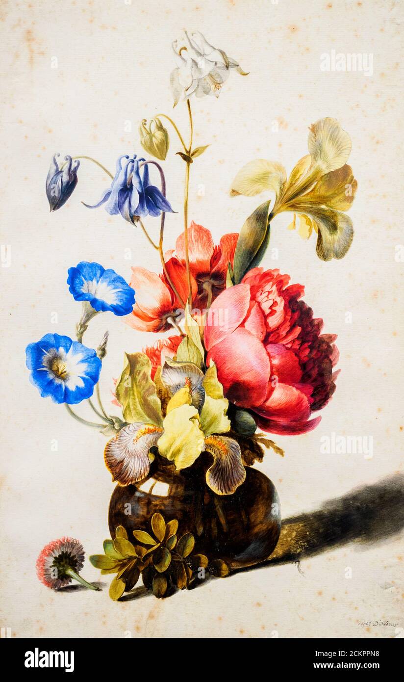 Watercolor flower painting hi-res stock photography and images - Alamy