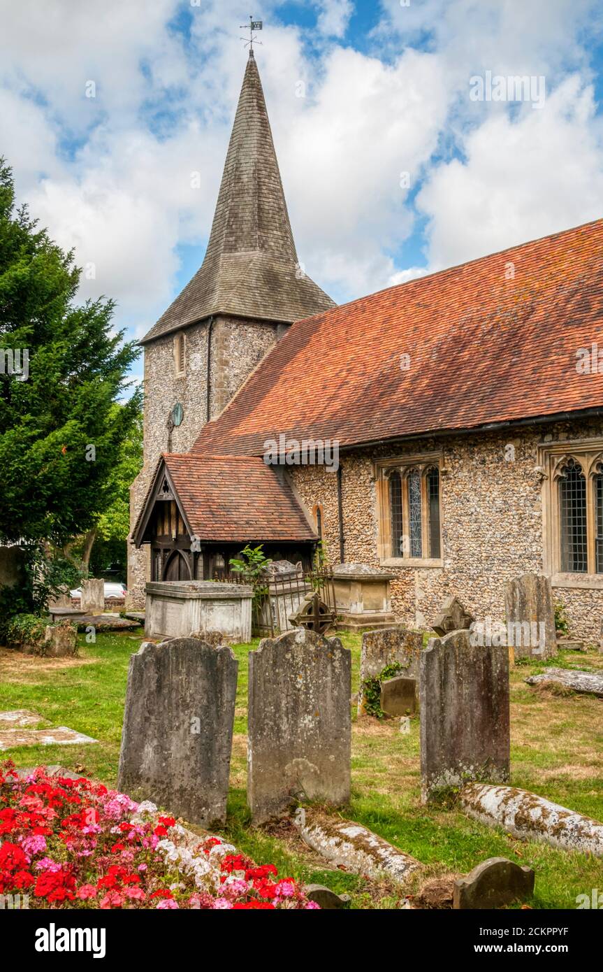St Mary's church in Downe, Kent Stock Photo - Alamy