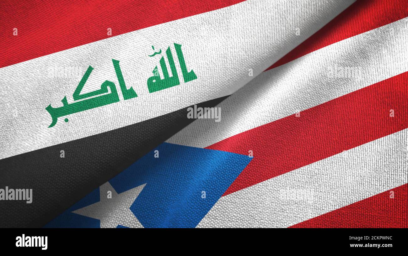 Iraq puerto rico flag hi-res stock photography and images - Alamy