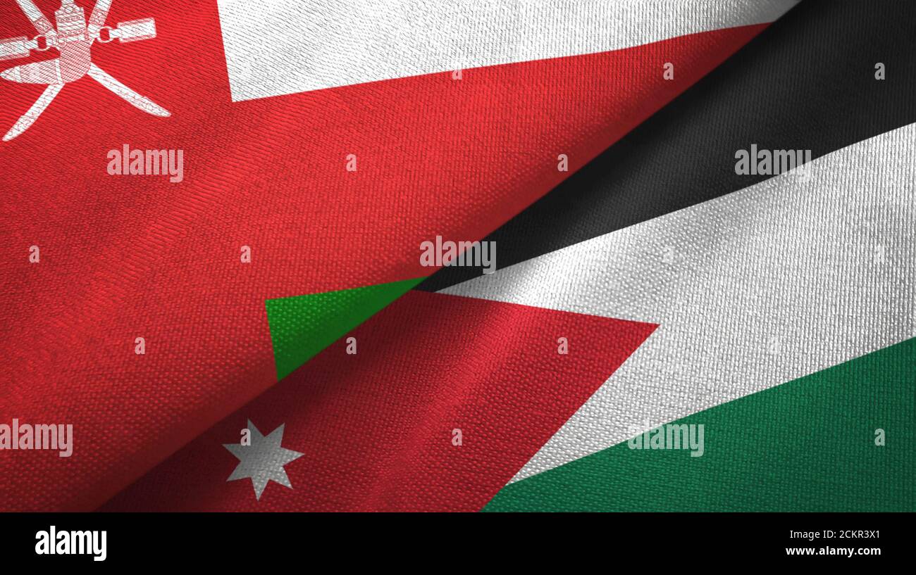 Oman jordan flag hi-res stock photography and images - Alamy