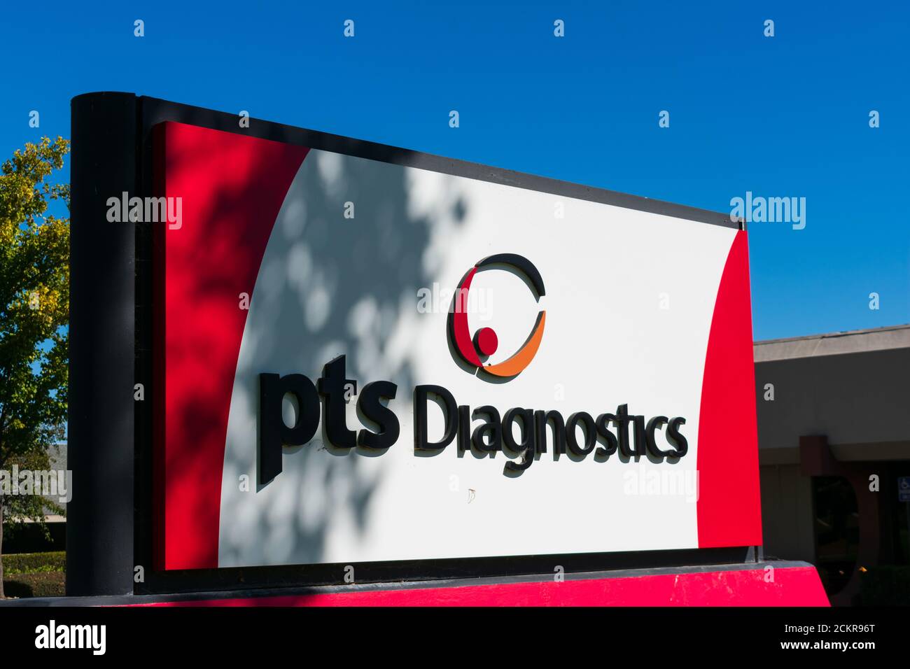 PTS Diagnostics sign near U.S. based manufacturer of point-of-care ...