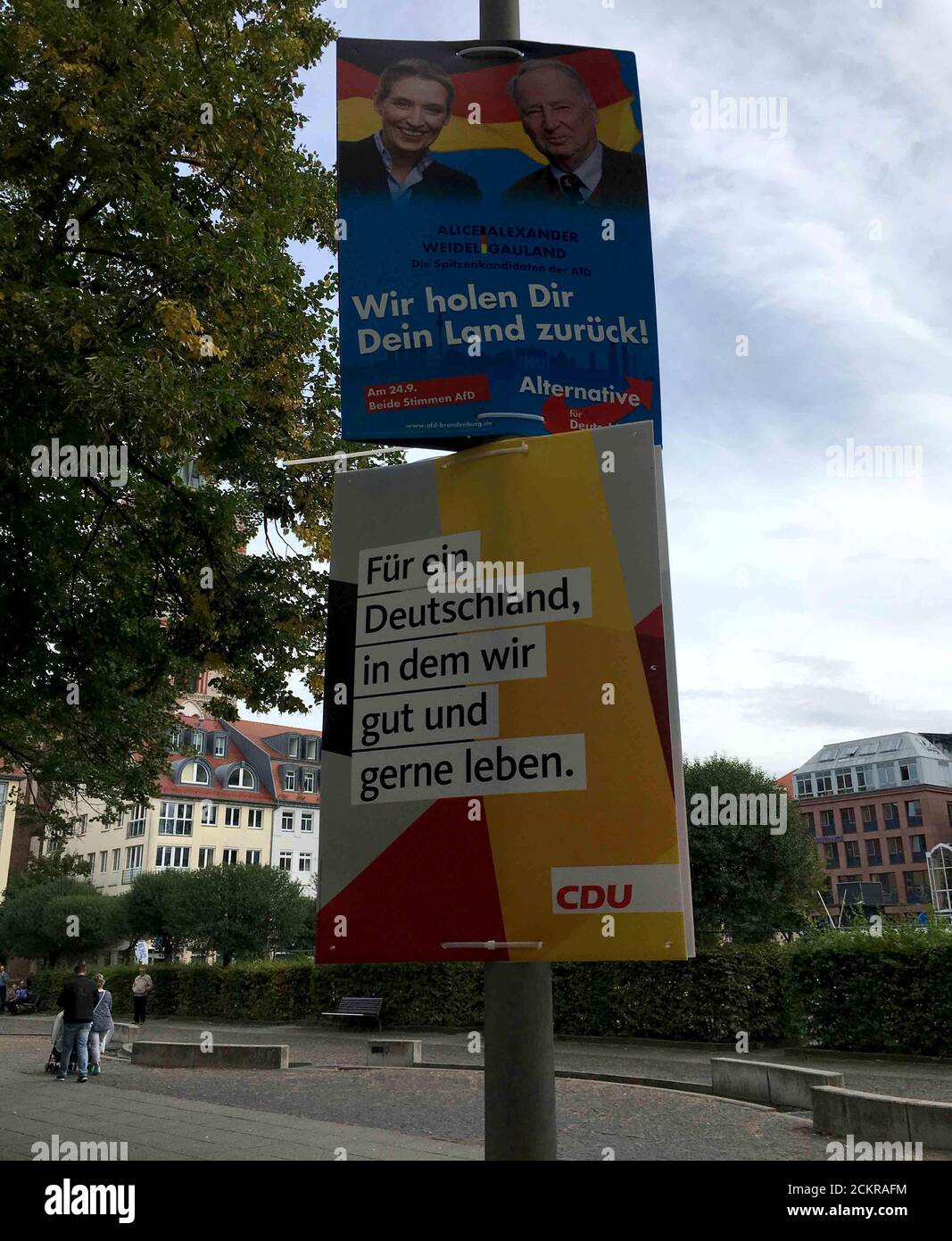Election campaign posters of Germany's far-right Alternative for ...