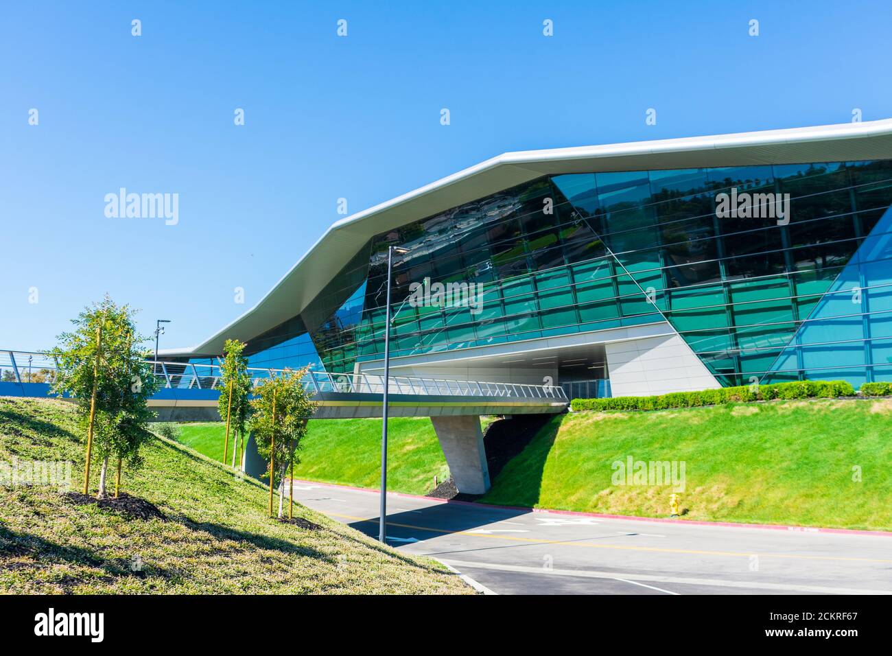 Nvidia headquarters campus facade in Silicon Valley, high-tech hub of ...
