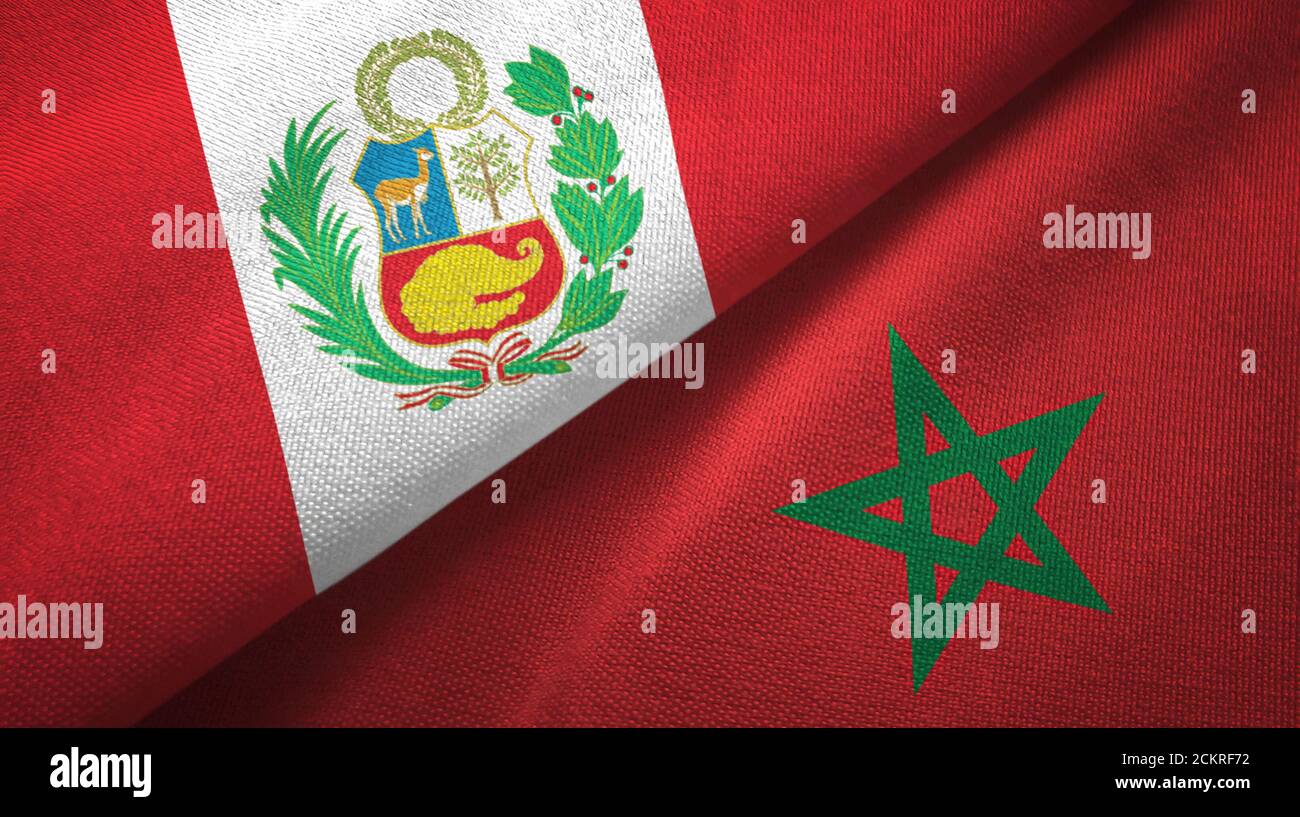 Peru morocco flag hi-res stock photography and images - Alamy