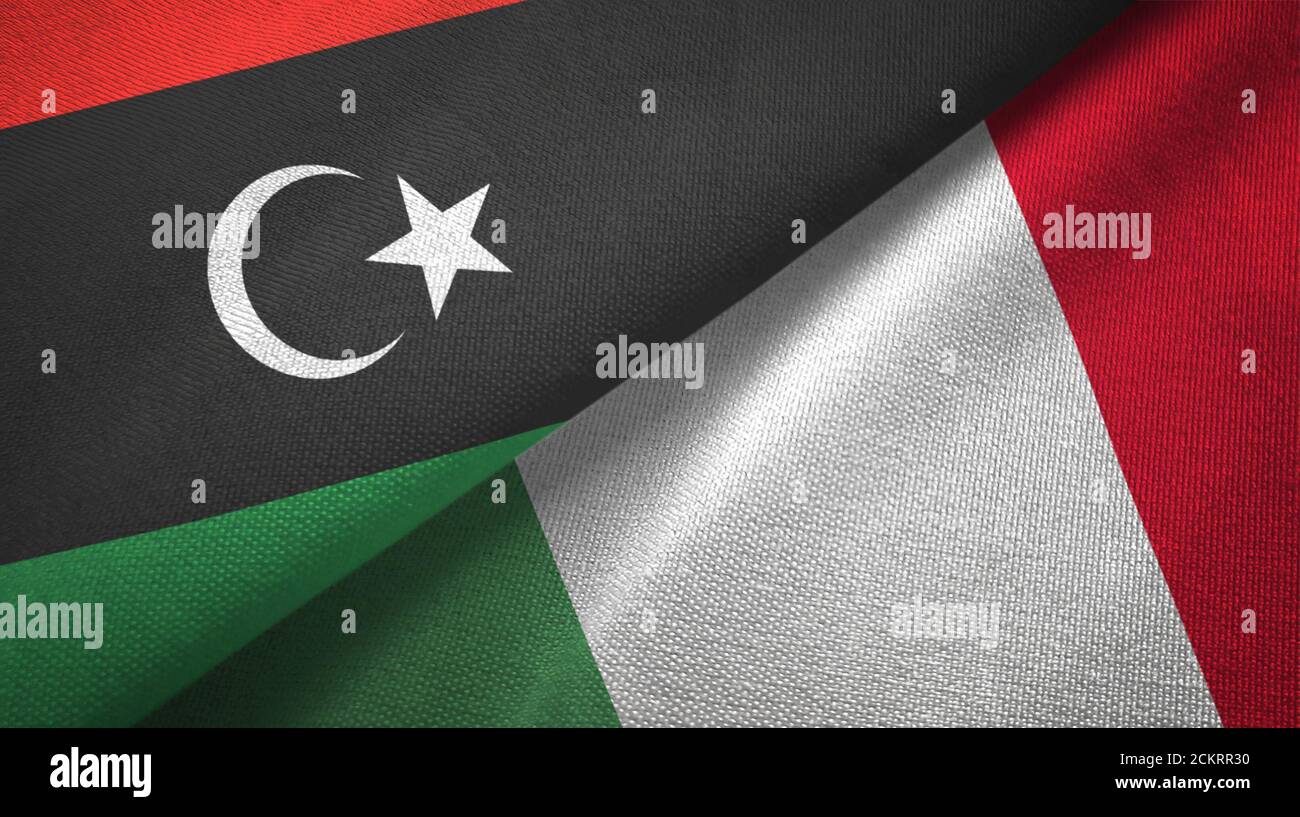 Libya italy flag hi-res stock photography and images - Alamy