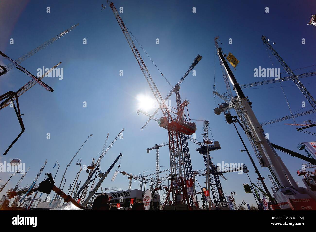 Mining equipment and construction vehicles in munich hi-res stock ...