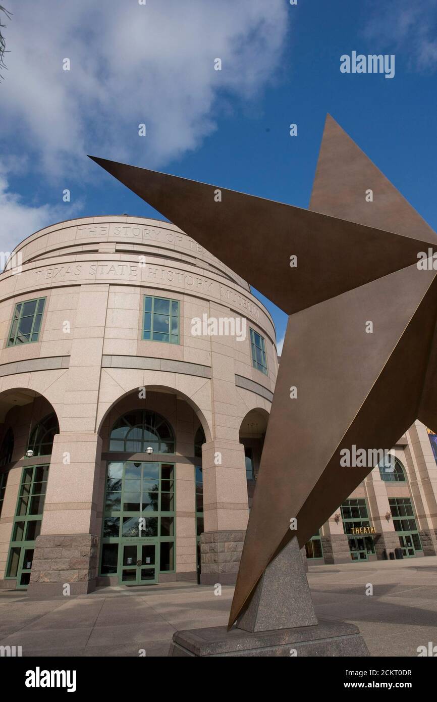 Austin, Texas October 23, 2008: Main entrance to the Bob Bullock Texas ...