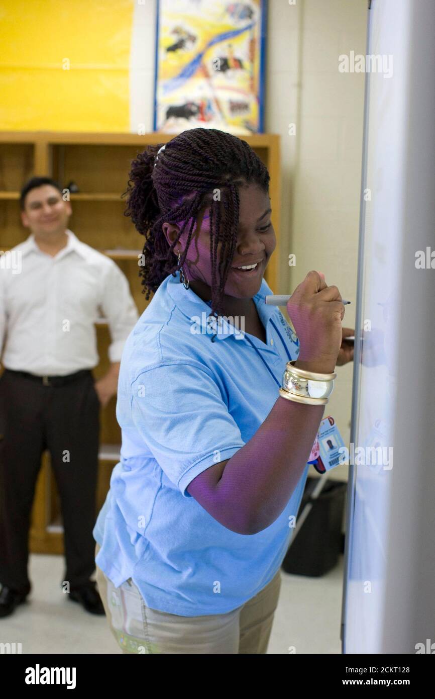 Smart board classroom uniform hi-res stock photography and images - Alamy