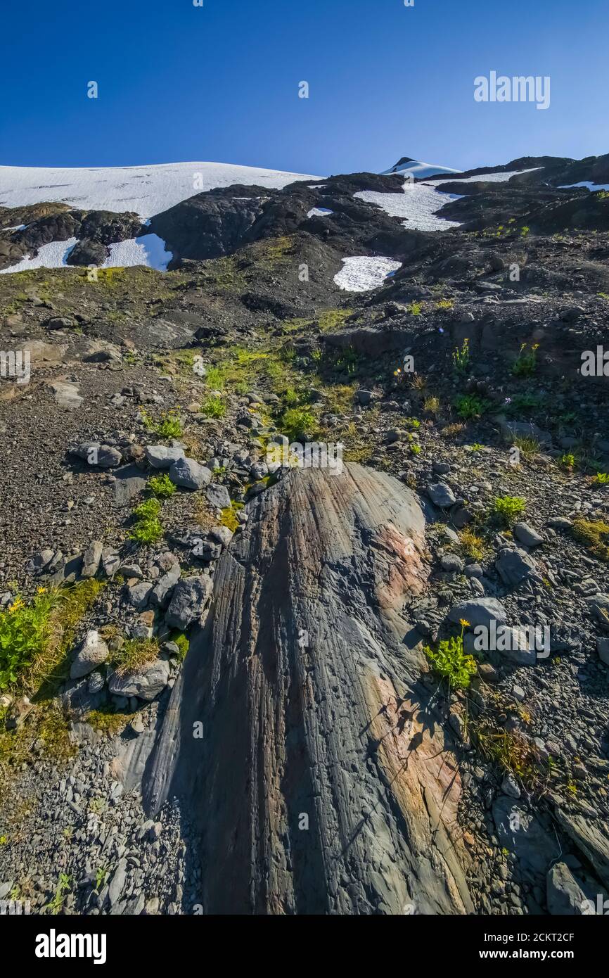 Glacier scratches on rock hi-res stock photography and images - Alamy