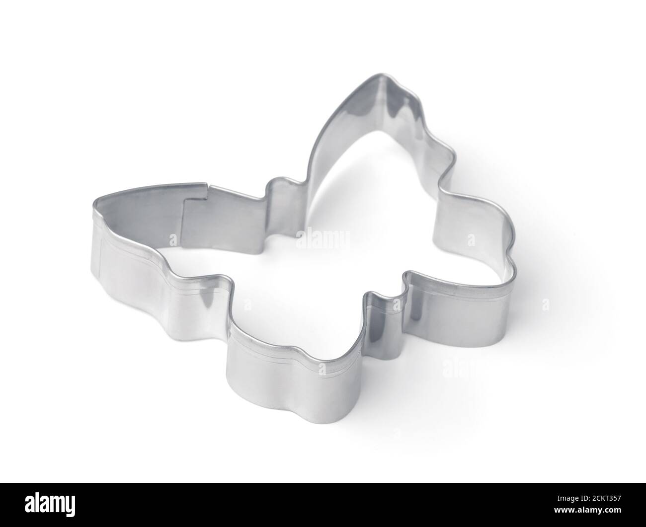 Metal butterfly cookie cutter isolated on white Stock Photo - Alamy