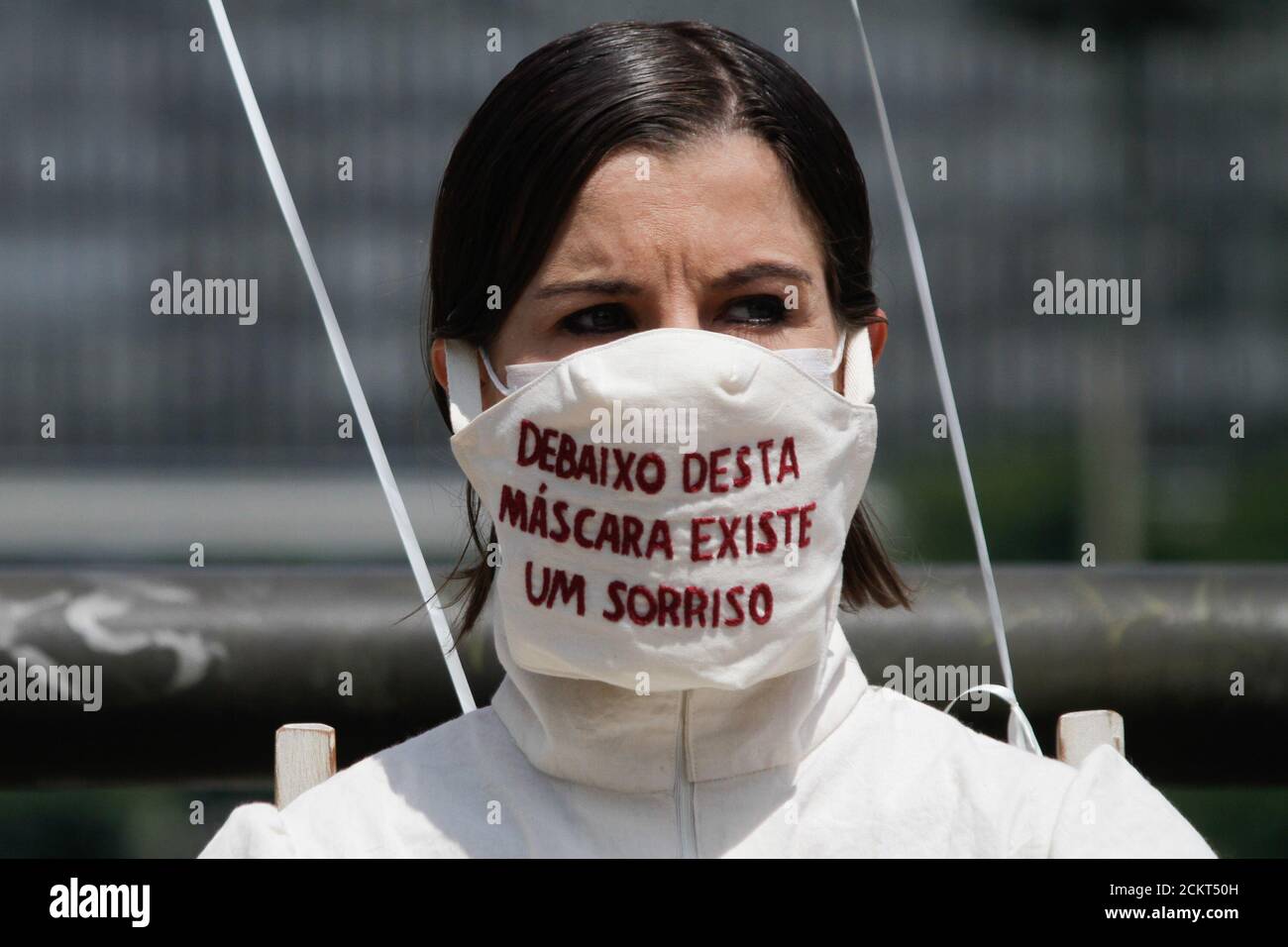 Smile under masks hi-res stock photography and images - Alamy