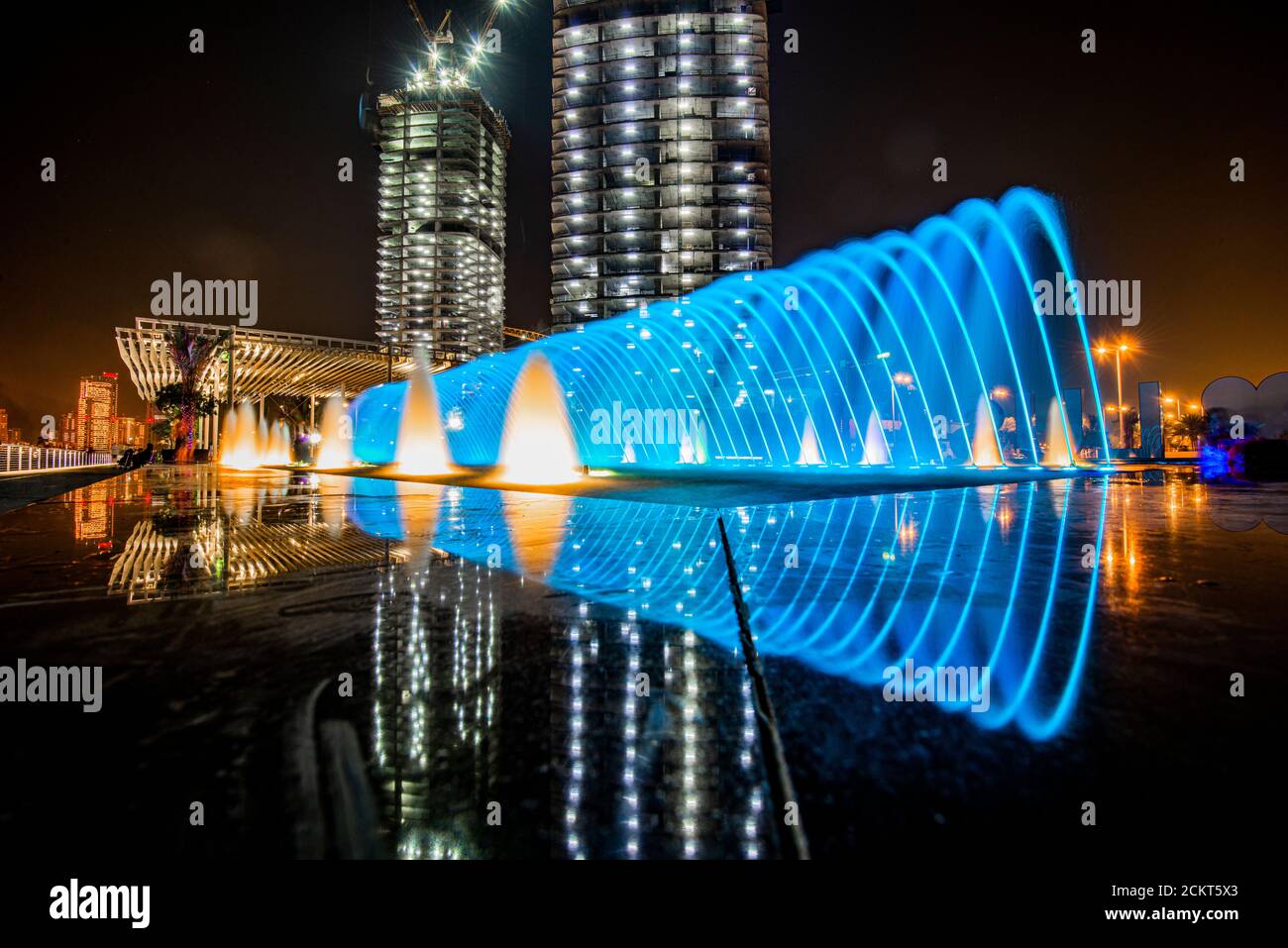 Fountain at Lusail ,Doha Stock Photo - Alamy